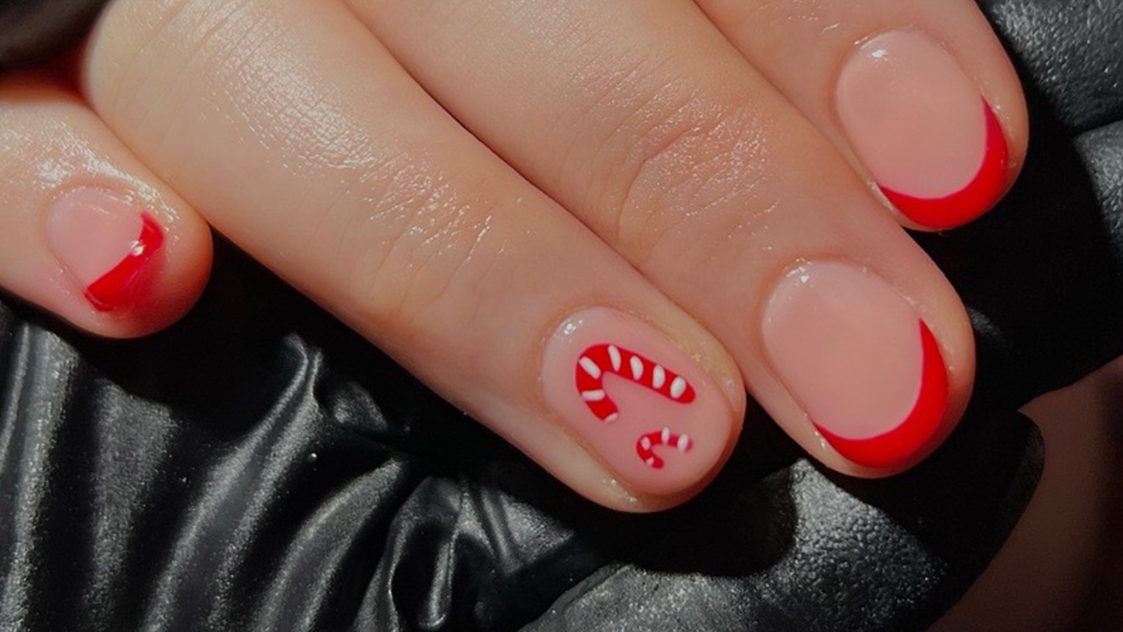 Easy Festive Nail Art Tutorial For Christmas Candy Canes Beauty Bay 